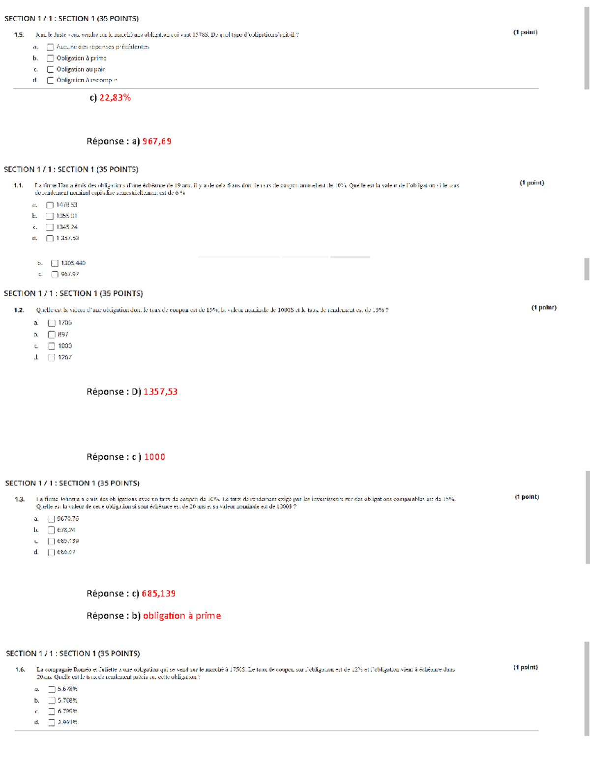 Ayi23 - intra - c) 22,83% Réponse : a) 967, Réponse : D) 1357, Réponse ...