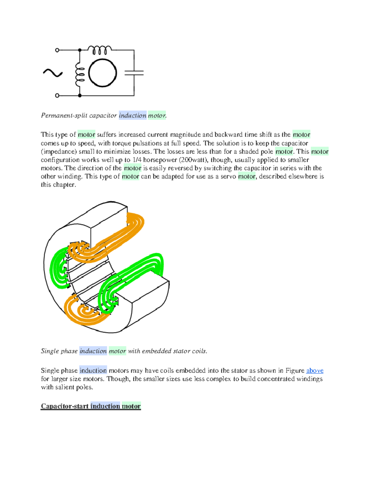 Electrical Engineering - Lecture Notes-6 - Permanent-split capacitor ...