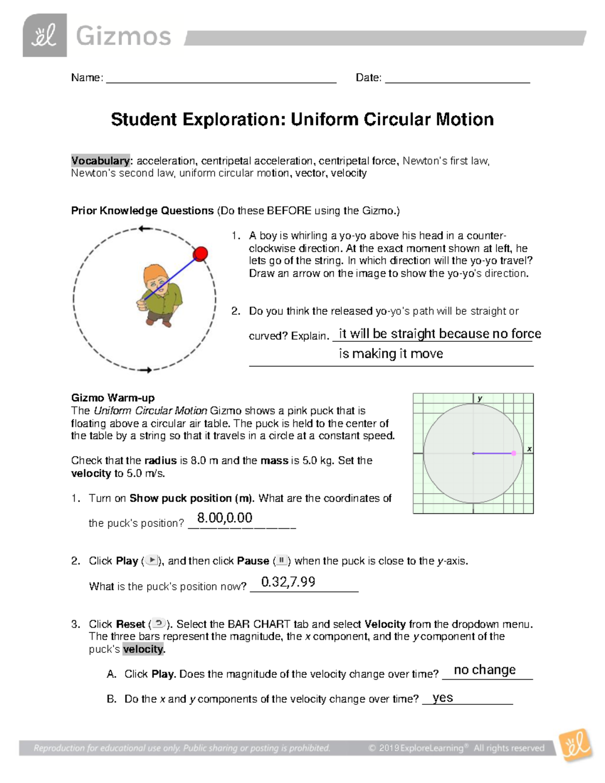Kami Export - Noah Garcia - Uniform Circular Motion SE - Name: - Studocu
