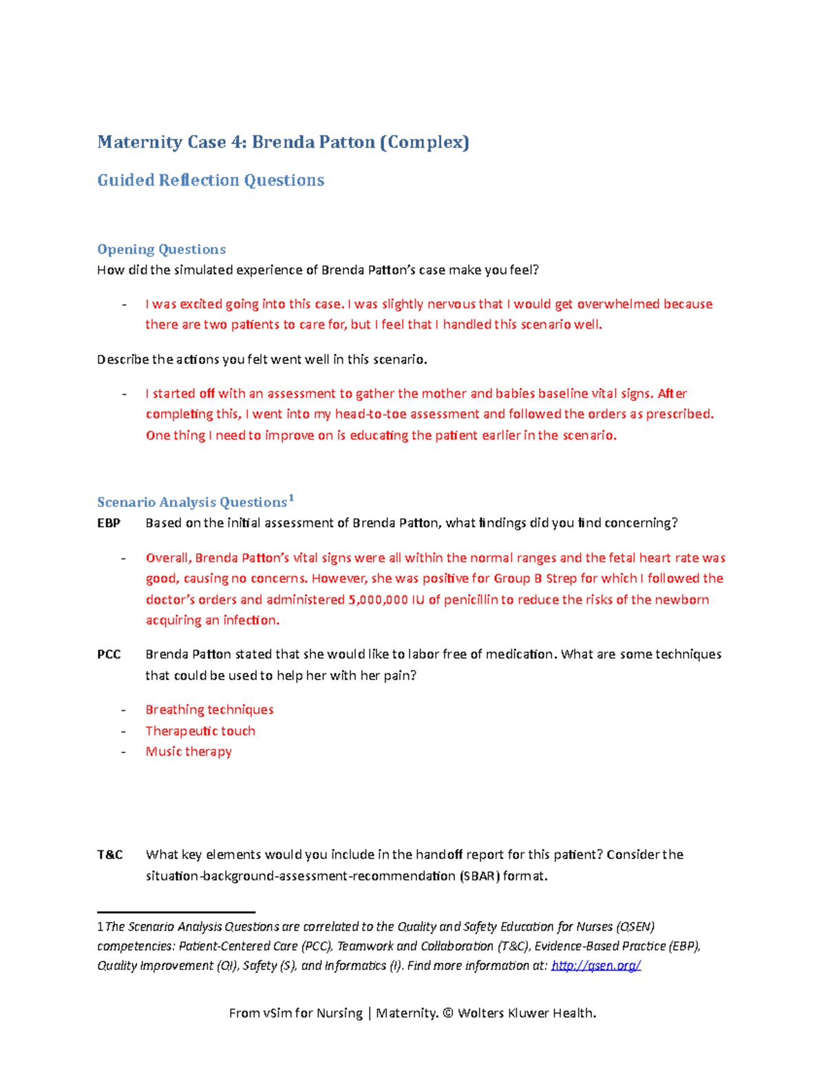 Maternity Case 04 Brenda Patton Complex GRQ - Maternity Case 4: Brenda ...