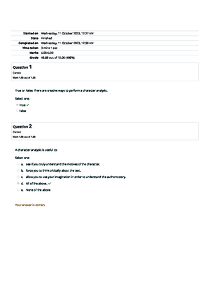 ENGL WAu 7 - Unit 7 written assignment - ENGL 1450 - University of the People Written assignment ...