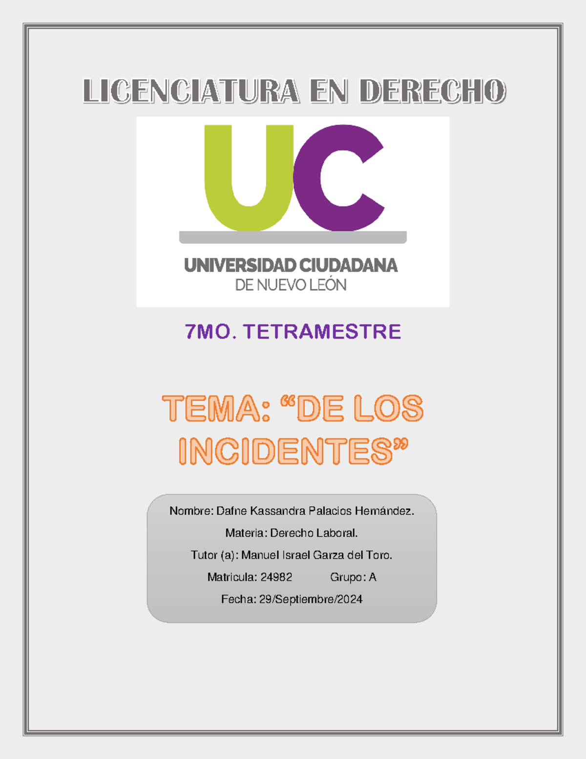 Resumen ART. 761 A 775 - 7MO. TETRAMESTRE Nombre: Dafne Kassandra ...