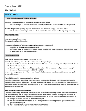 Real Property attack outline - EASEMENTS WAS AN EASEMENT CREATED ...
