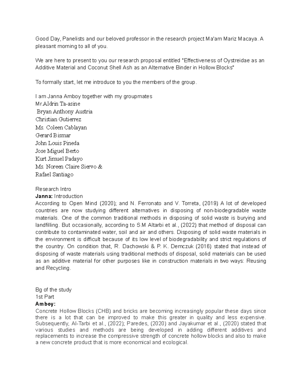Untitled-document-6 - EXPERIMENTAL DESIGN - Good Day, Panelists and our ...