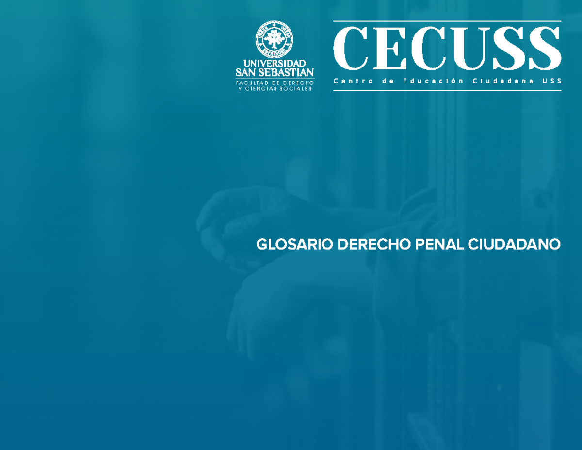 Glosario-Penal - glosario - F A C U L T A D D E D E R E C H O Y C I E N C I A S S O C I A L E S ...