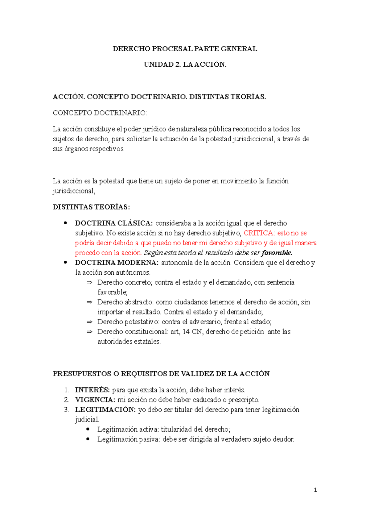 Derecho Procesal Parte General. U2 - DERECHO PROCESAL PARTE GENERAL ...