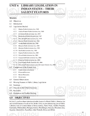 Unit-10 - IGNOU - Library and Information UNIT 10 LIBRARY AND ...