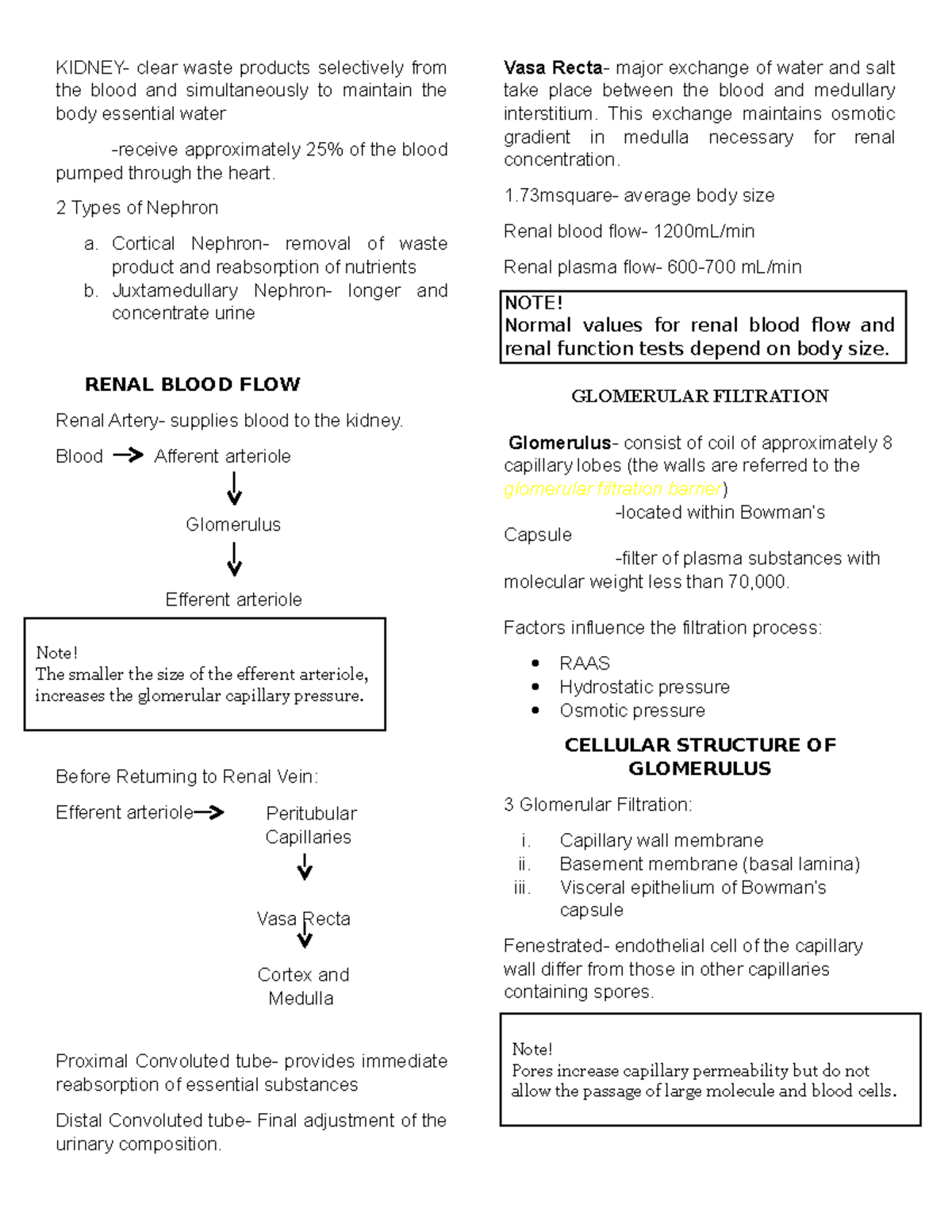 AUBF Reviewer - Analysis and Other Body Fluids - KIDNEY- clear waste ...