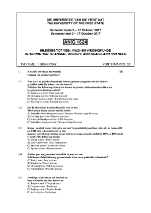 ANIG 1624 study guide - ETHOLOGY AND HANDLING OF LIVESTOCK, Chapter 1 ...