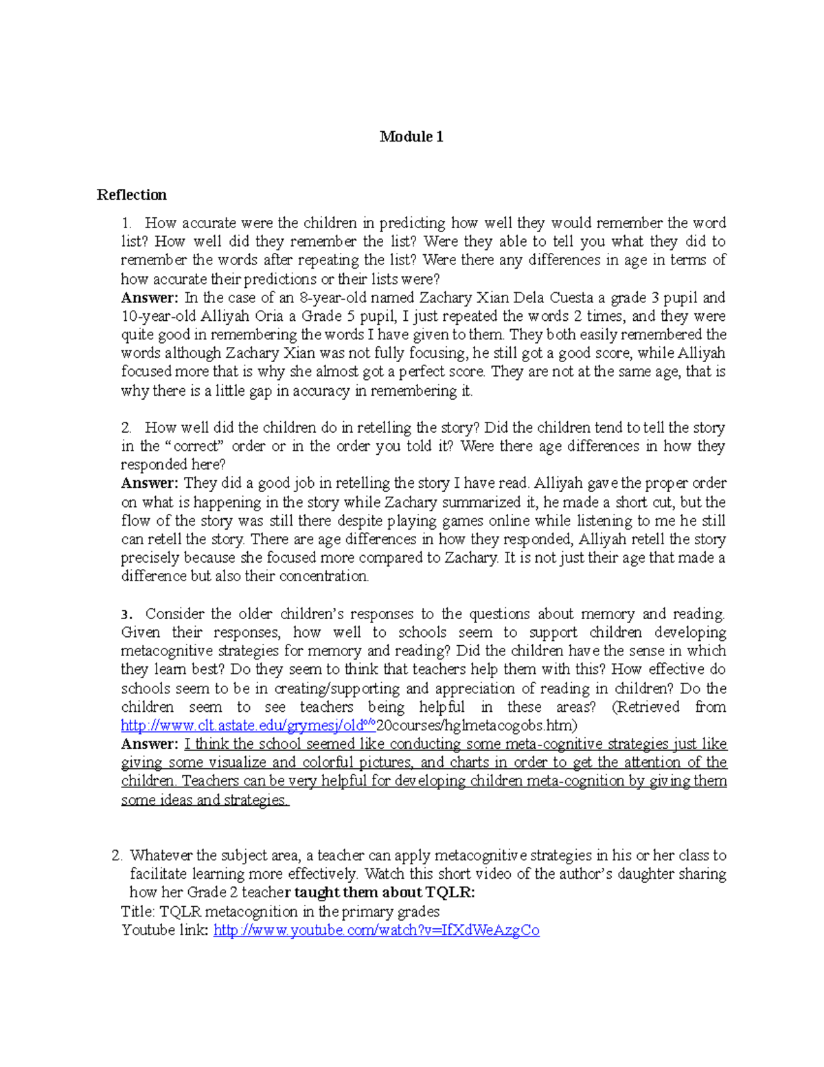 ( FLCT Module 1) - Understanding the Self - PangSU - Studocu