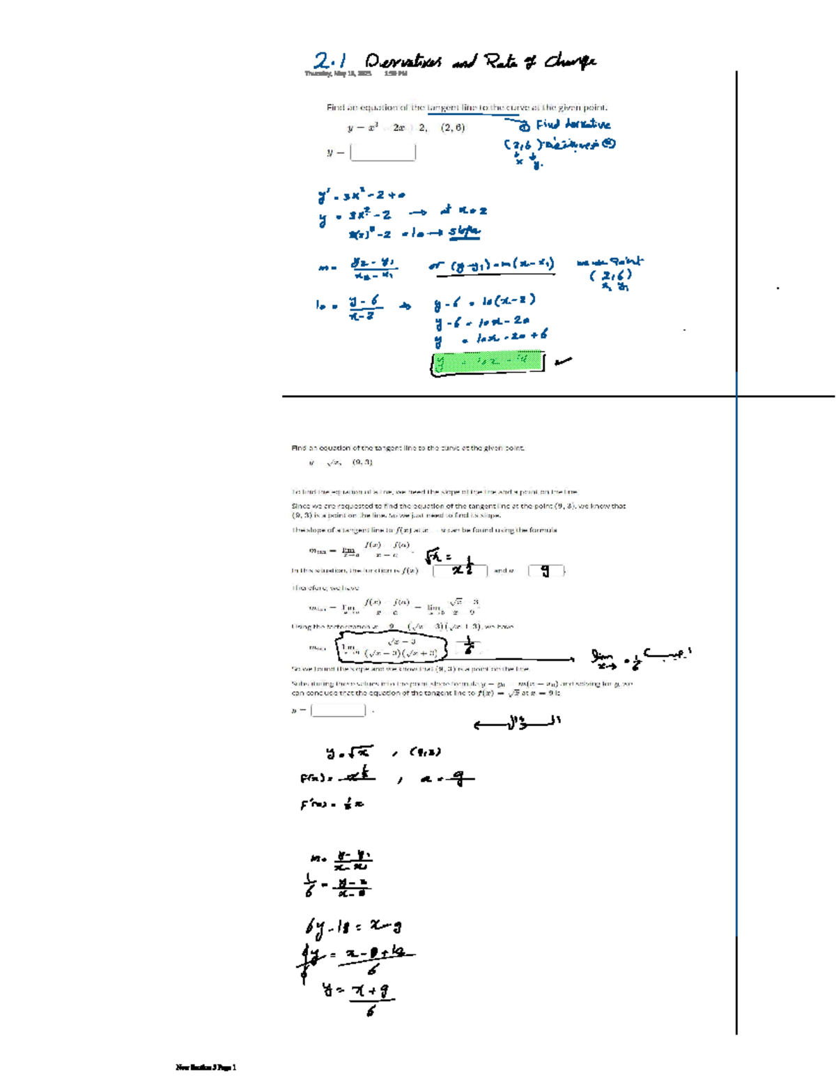 Cal q 1 - Homework question solutions - MATH 155 - Studocu