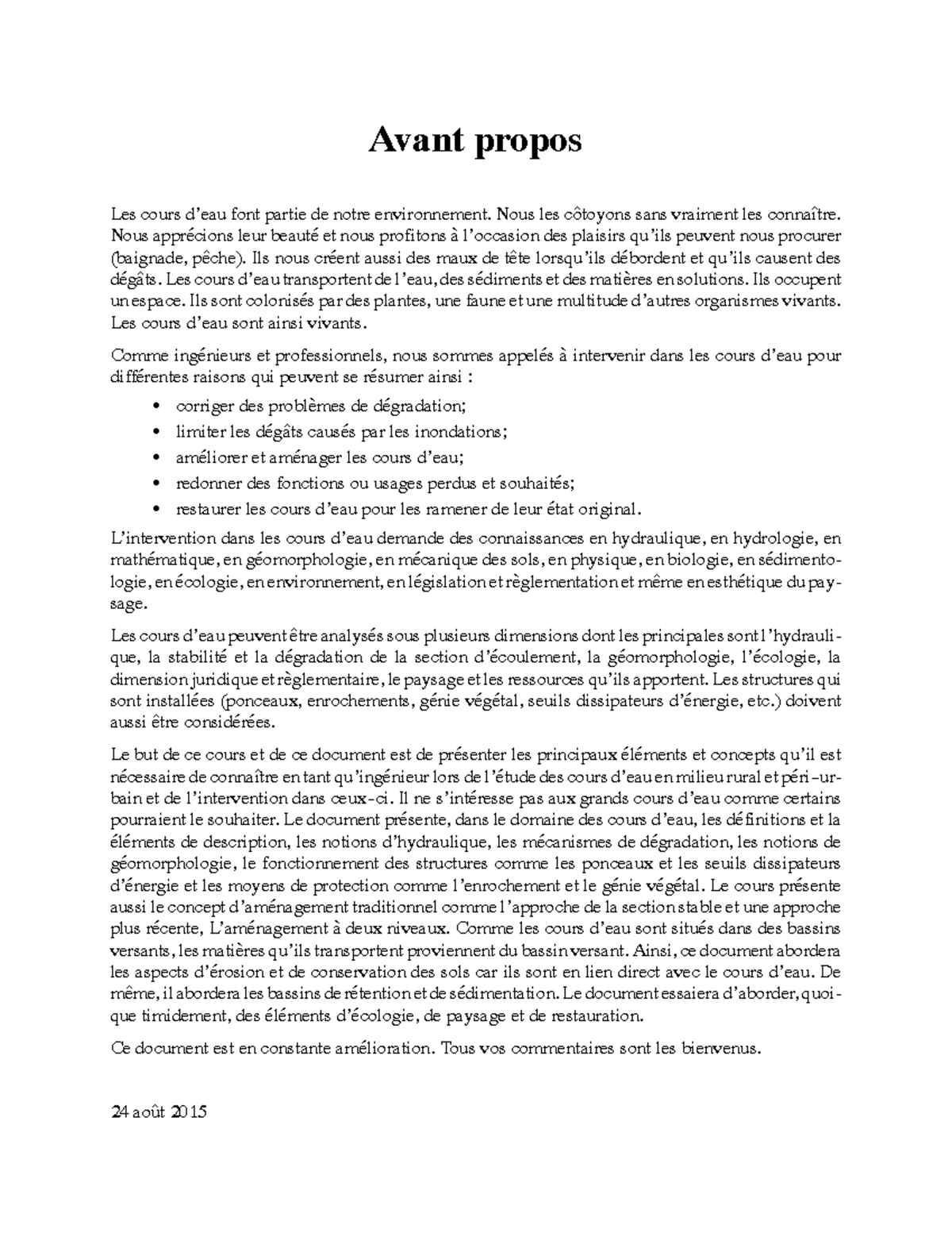 Avant propos - Titre - - Studocu