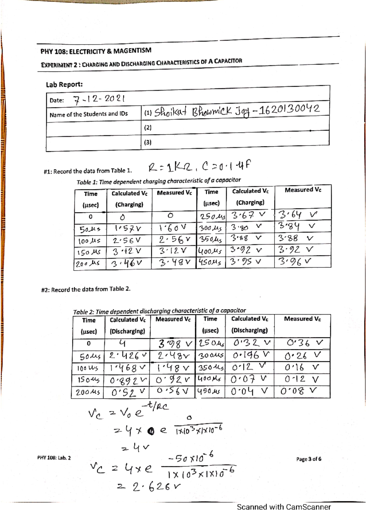 Lab-report-2 - General Physics II - Studocu