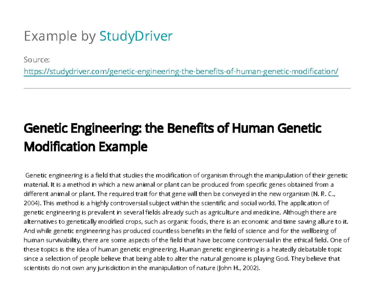 Genetic-engineering-the-benefits-of-human-genetic-modification example ...