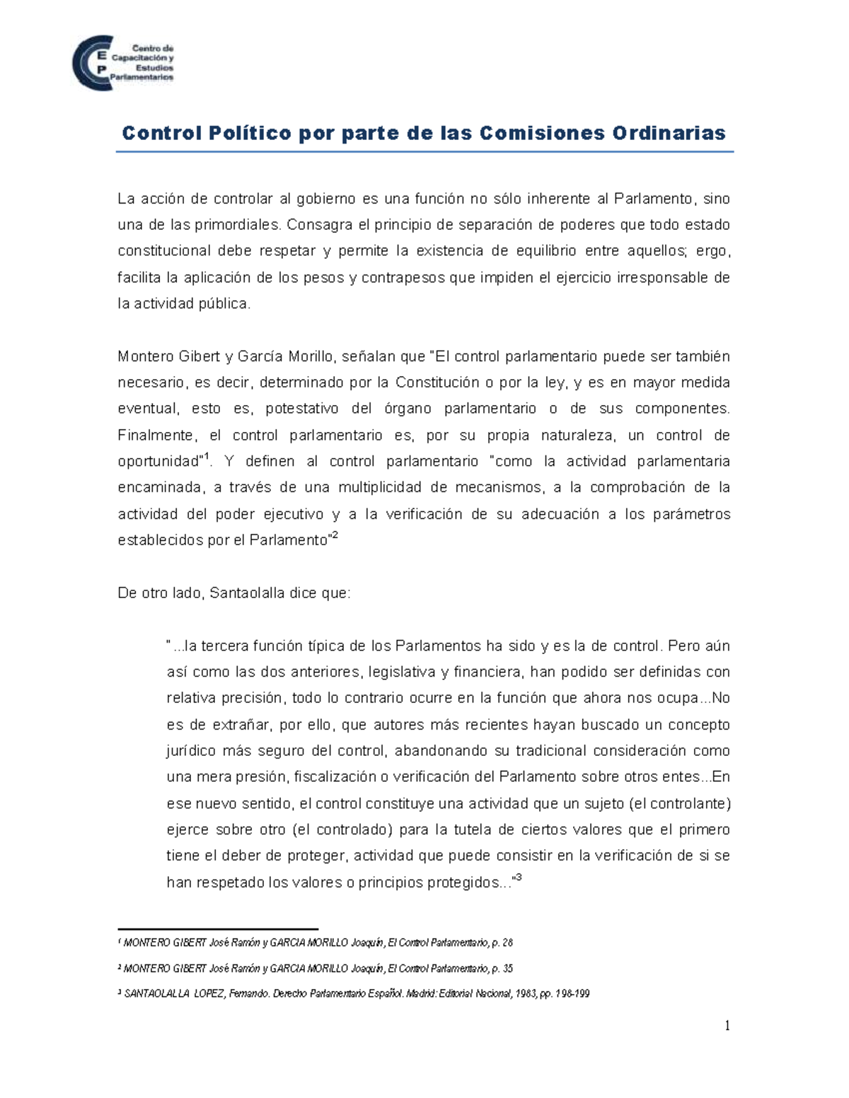 Control Politico Comisiones Ordinarias Investigacion CCEP - Control ...