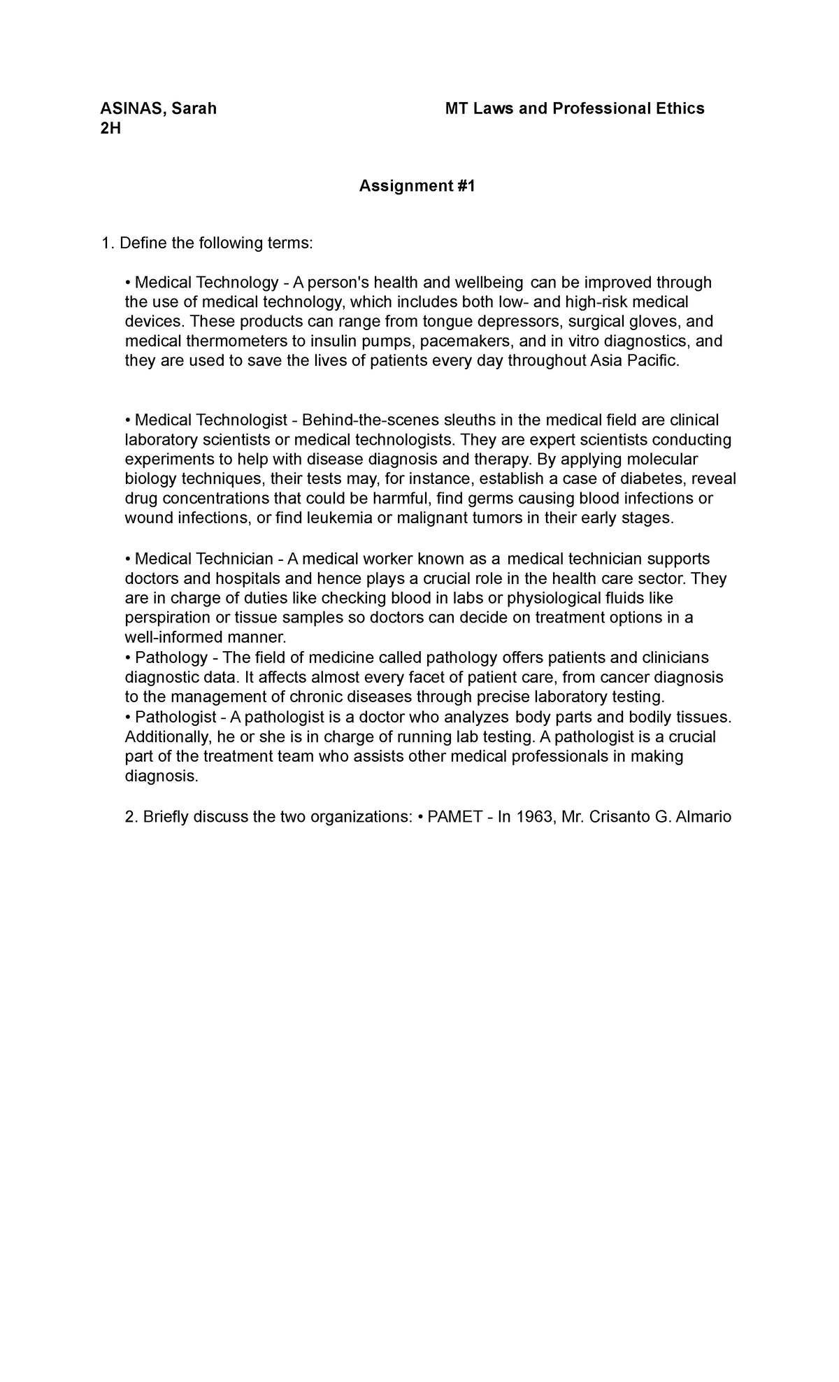 Asinas-Assignment#1 - another assignment of mine during my second year ...