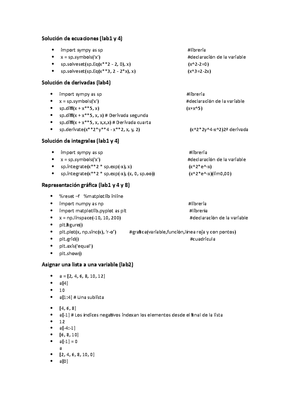 Laboratorio mates 3 año 2020-2021 python - Solución de ecuaciones (lab1 ...