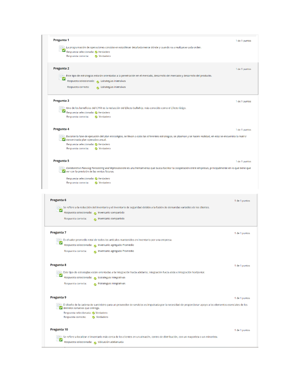 Automatizada cadena de suministro - Pregunta 1 1 de puntos La programación de operaciones ...