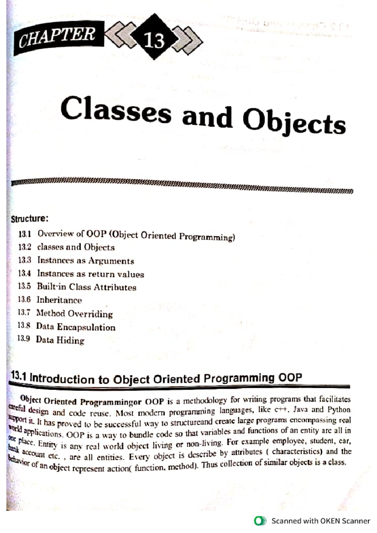 Classes and objects - BSc.Computer Science - Studocu