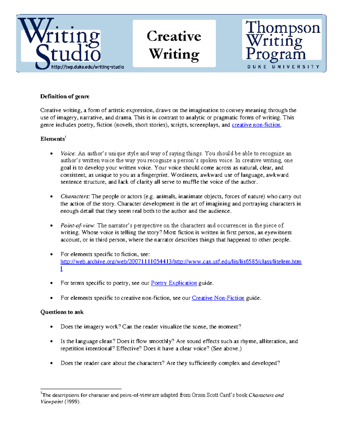 Creative-writing-1 - Hope this document will be useful for you ...