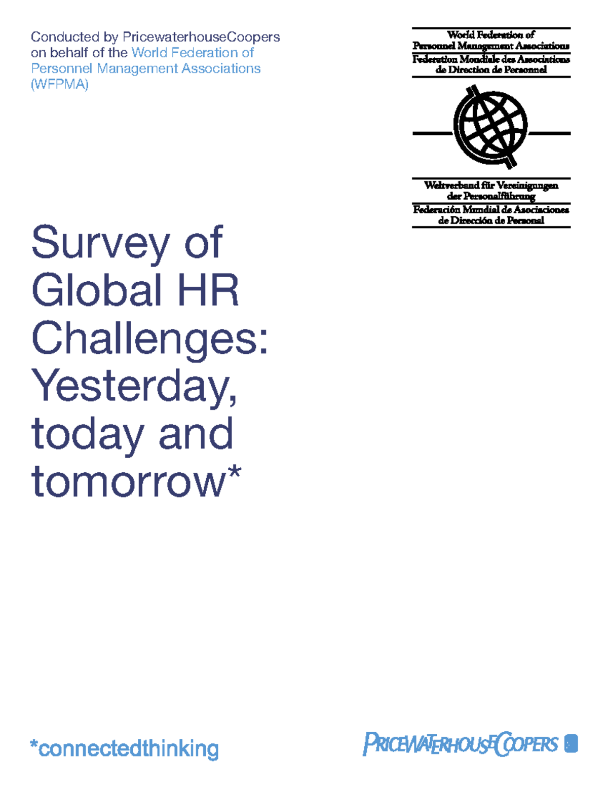 Yesterday challenges global hr wfpma - Conducted฀by ...