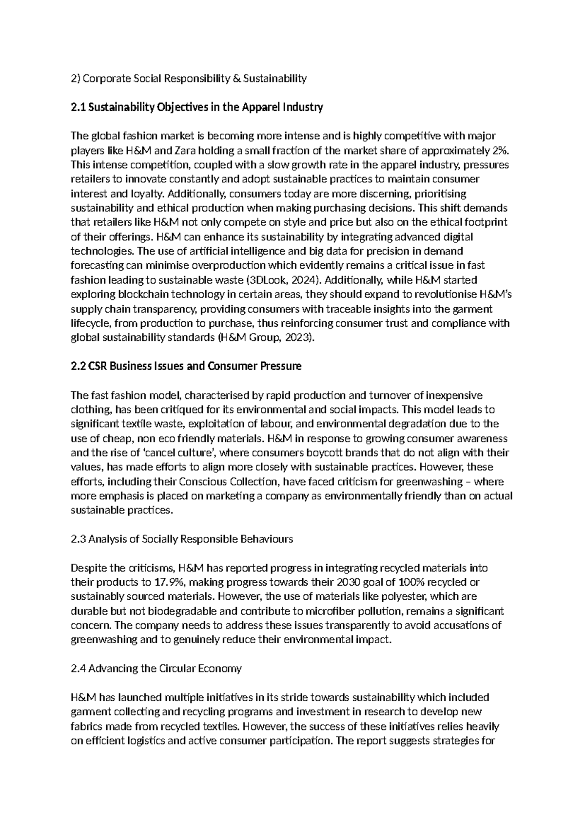 A2 - Part 2 of A2 - Corporate Social Responsibility & Sustainability 2 ...