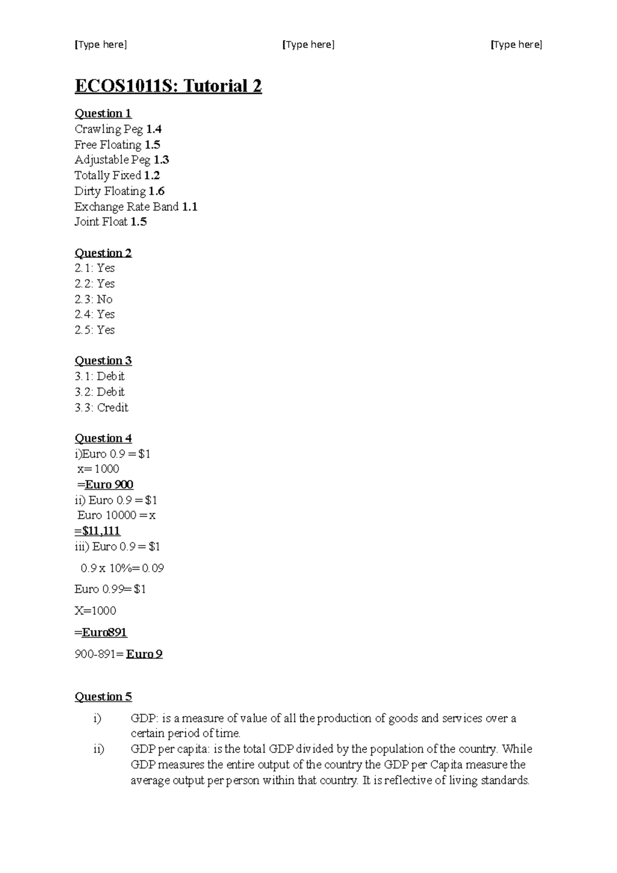Tutorial 2 - [Type here] [Type here] [Type here] ECOS1011S: Tutorial 2 ...