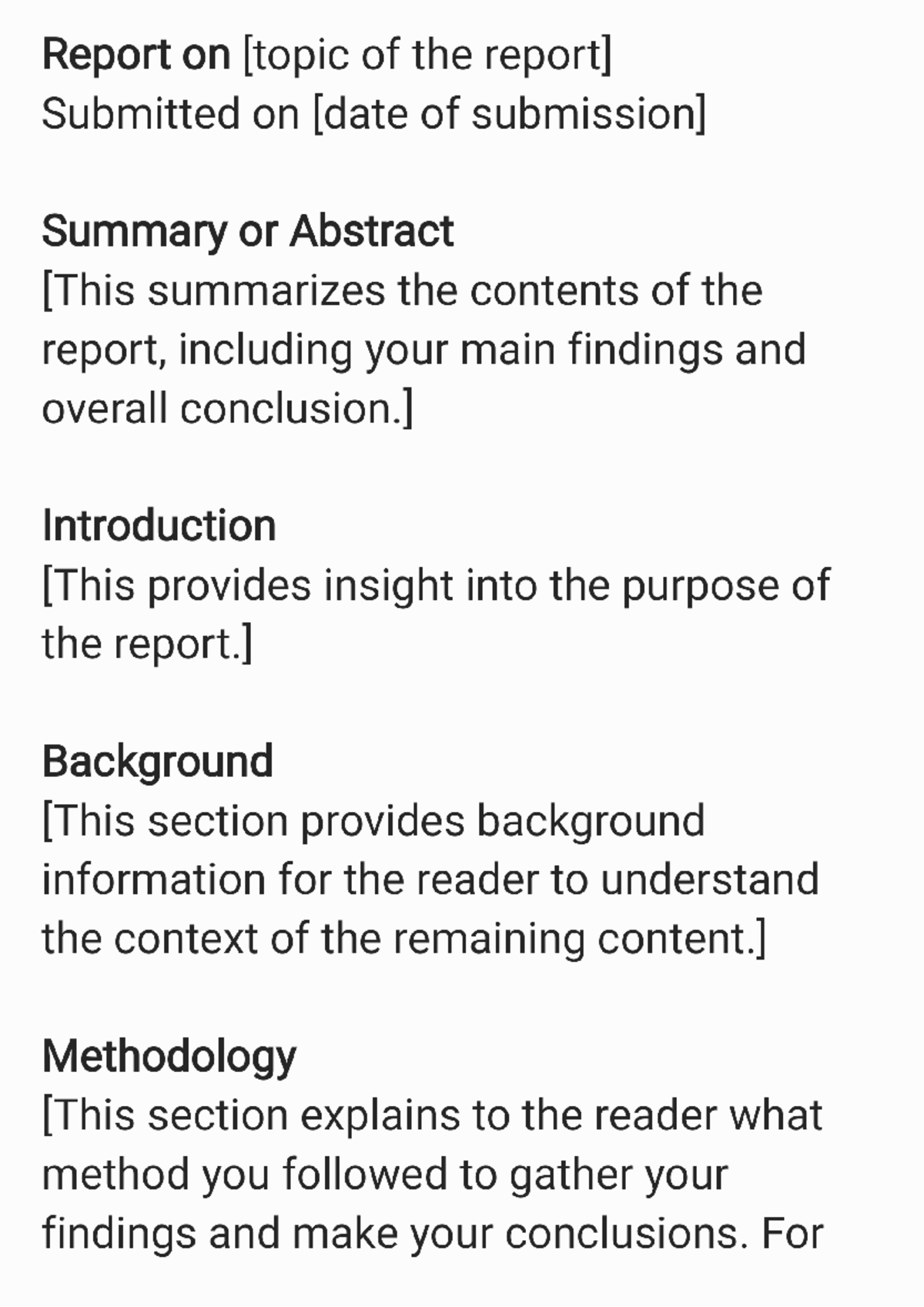 Formal Report Format - ALC5011 - Studocu