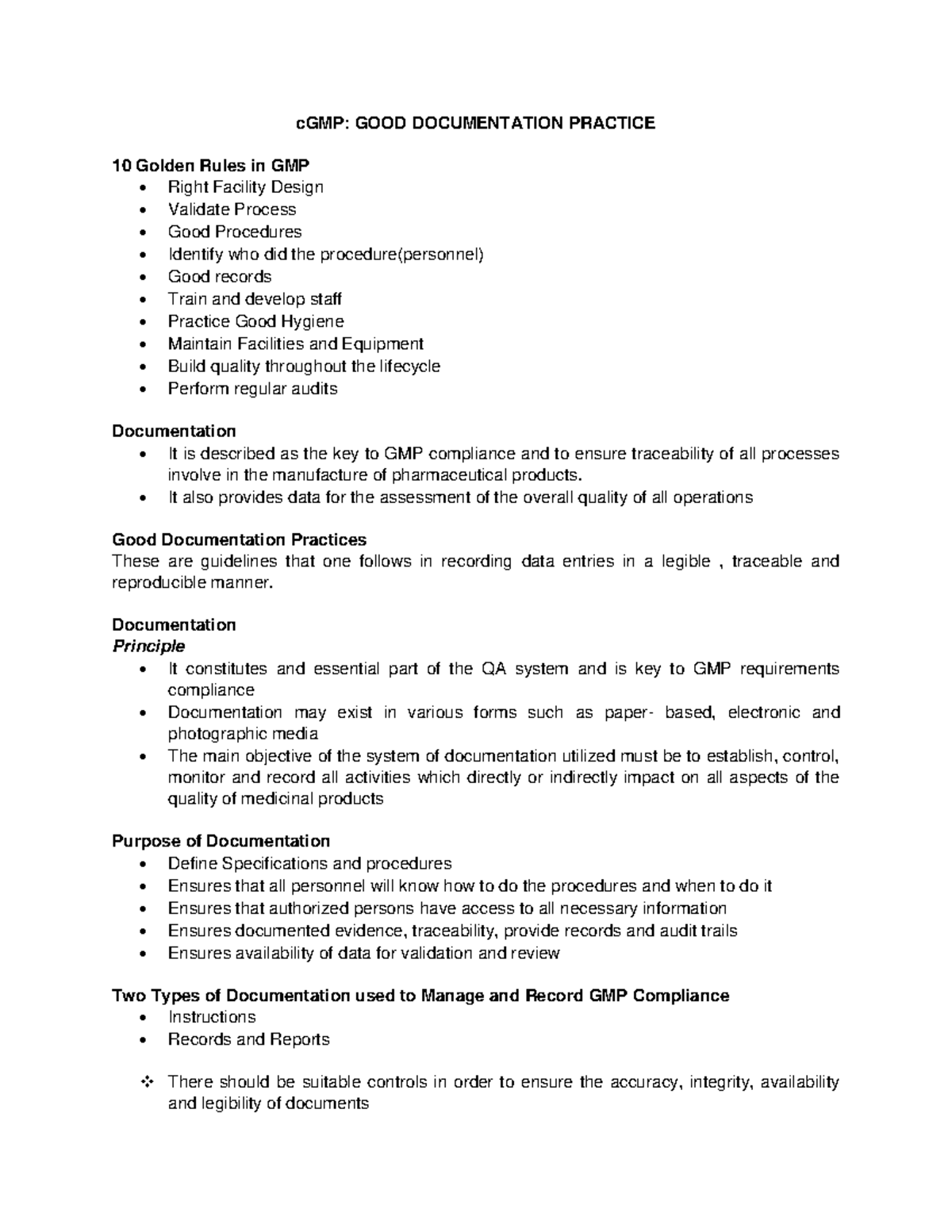 5 Good Documentation - This file is all about information about the ...