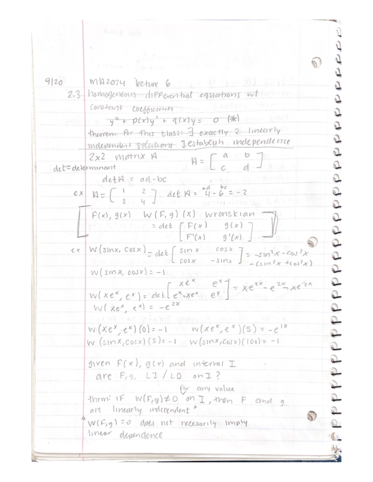 Higher Order Equations Practice - MA-UY 2034 - Studocu