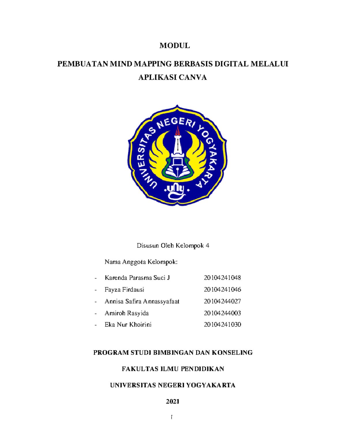 Contoh Modul Materi TI BK - i MODUL PEMBUATAN MIND MAPPING BERBASIS ...