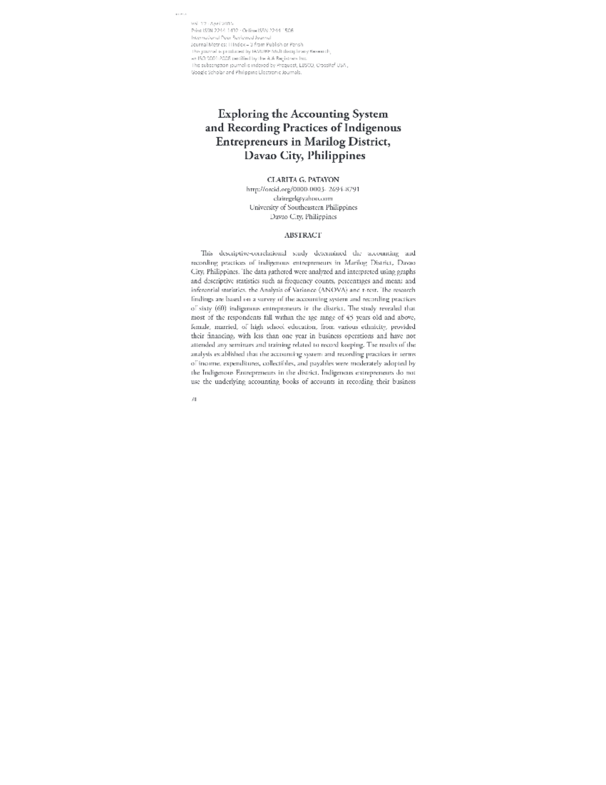 Philippine-EJournals - Studocu