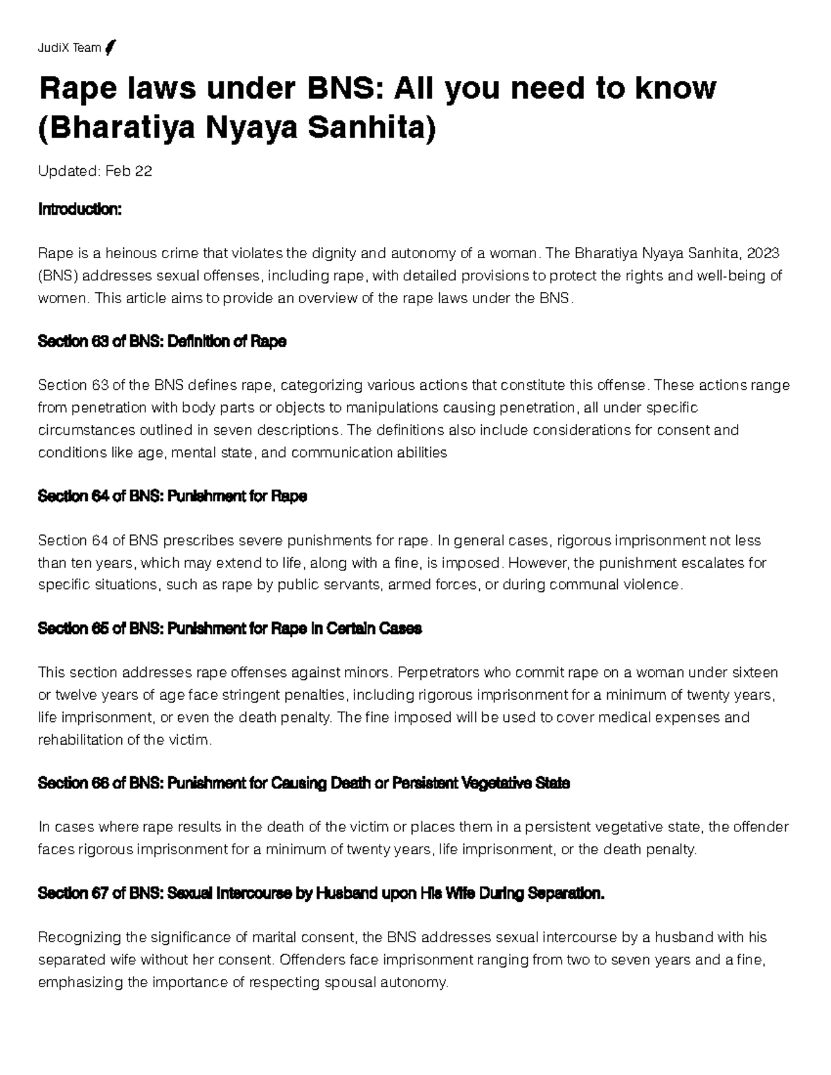 2.Rape laws under BNS All you need to know (Bharatiya Nyaya Sanhita ...