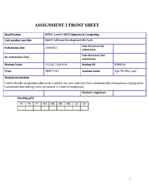 Assignment Security Tran Quang Huy GCD18457 GCD0821 - ASSIGNMENT FRONT ...