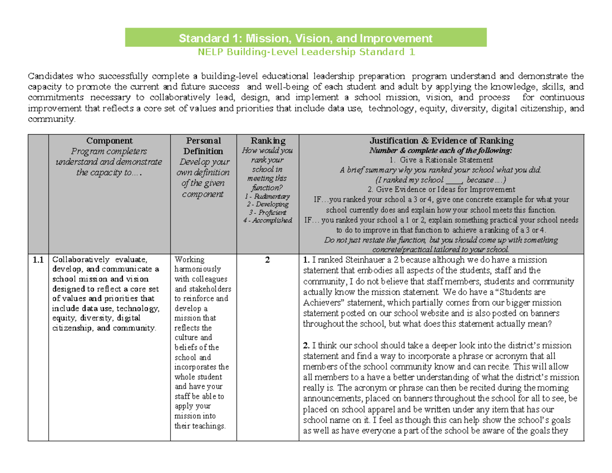 Chart 1 - NELP - Mission, Vision & Improvement (2) - NELP Building ...