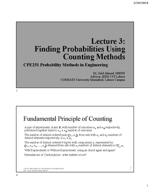 Lecture 4 probability spaces - EE5110: Probability Foundations for ...