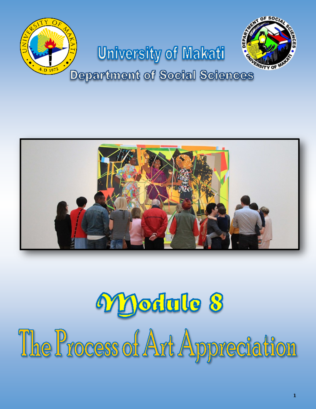 Module 8 The Process of Art Appreciation - Intended Learning Outcomes ...