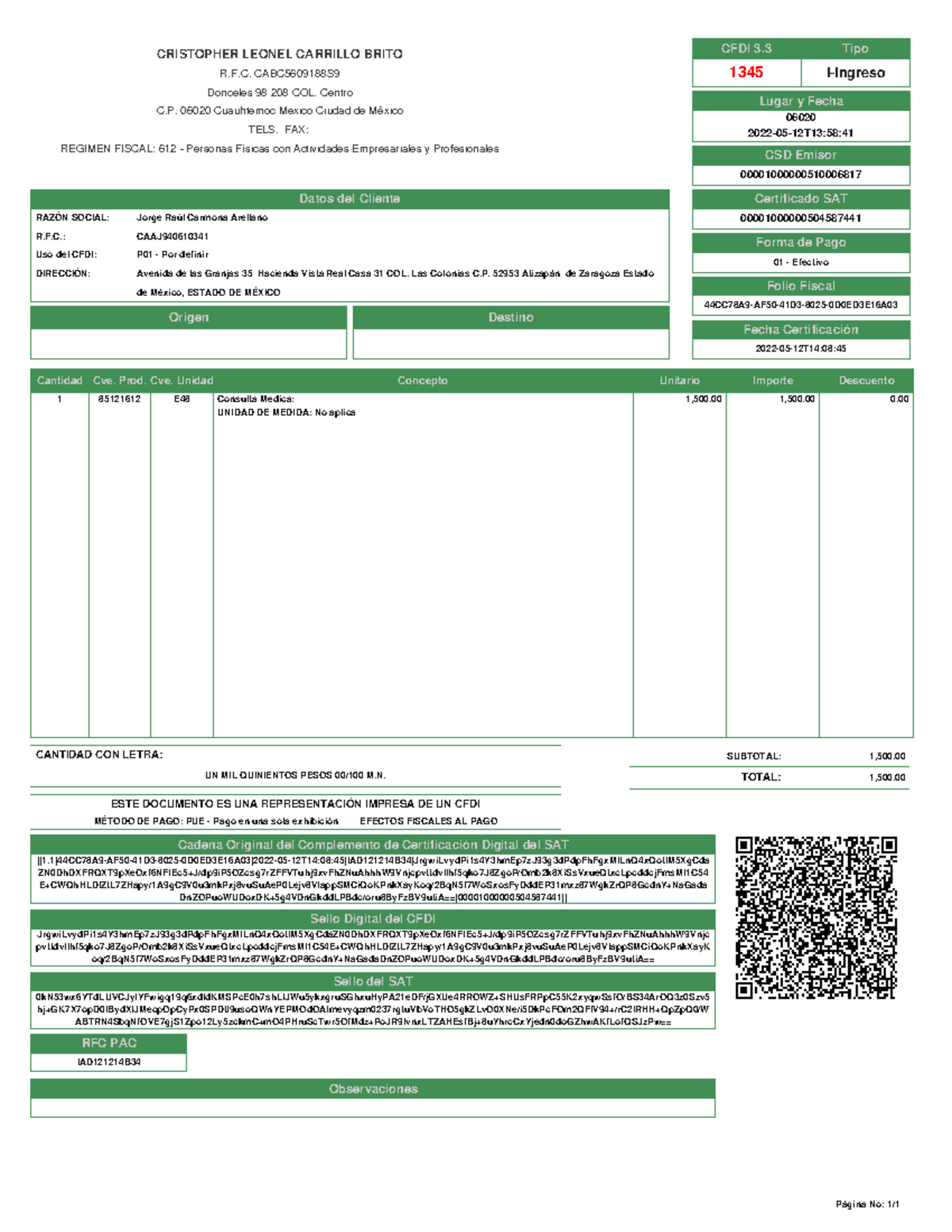 CABC5609188 S9F 1345 - CRISTOPHER LEONEL CARRILLO BRITO R.F ...