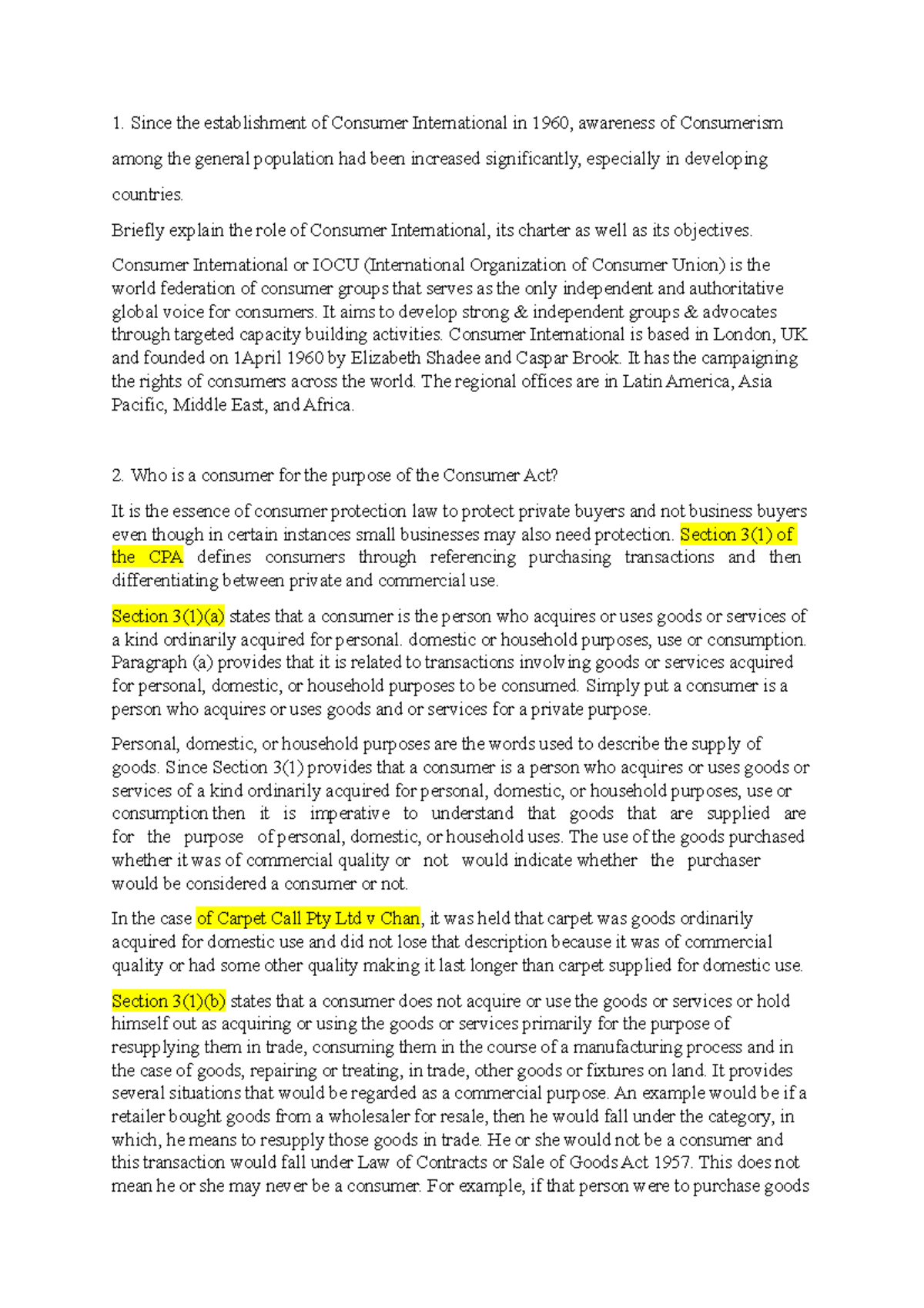 Consumer Tuto 2 - Tuto2 - Since the establishment of Consumer ...