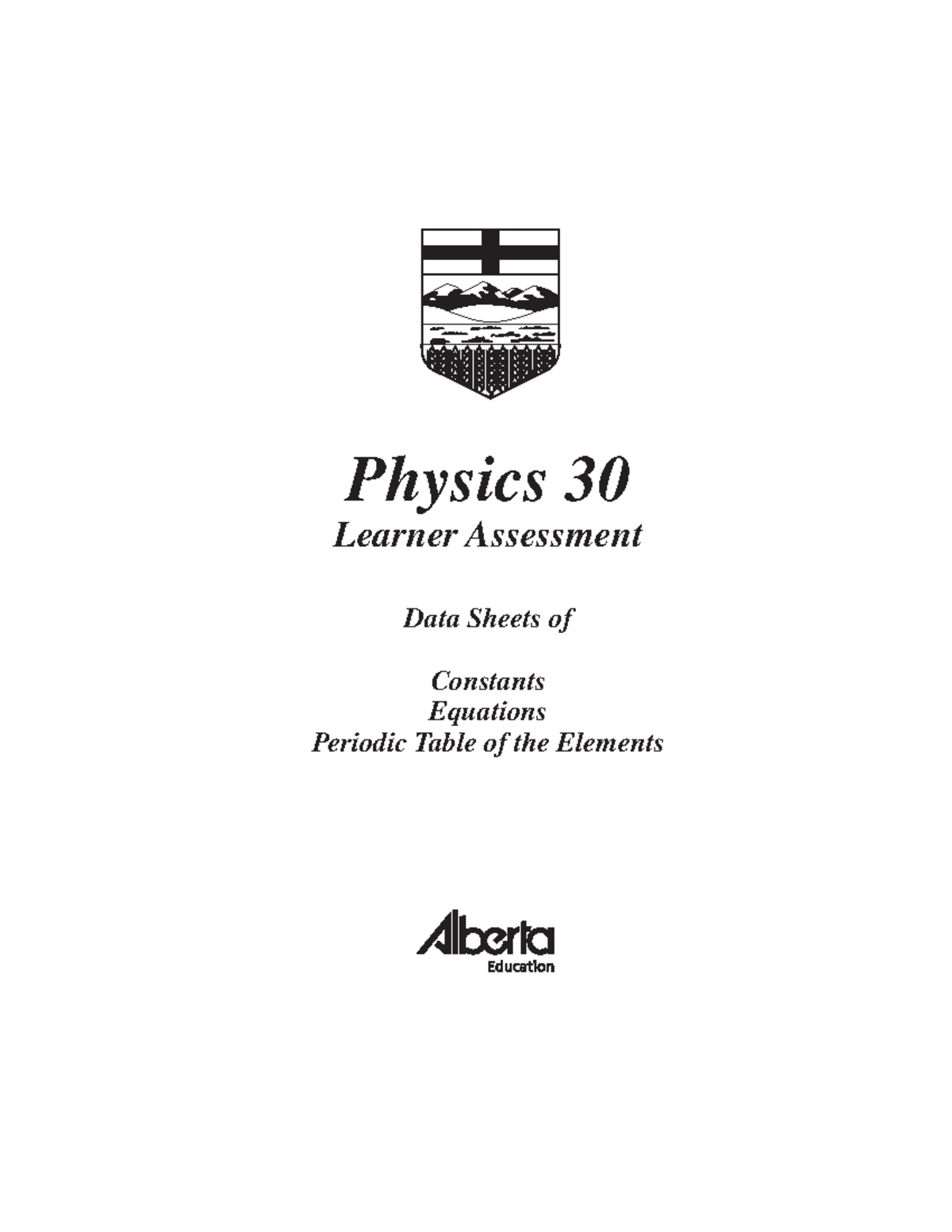 Physics Formula Sheet - We have completed the content of the Physics 30 ...
