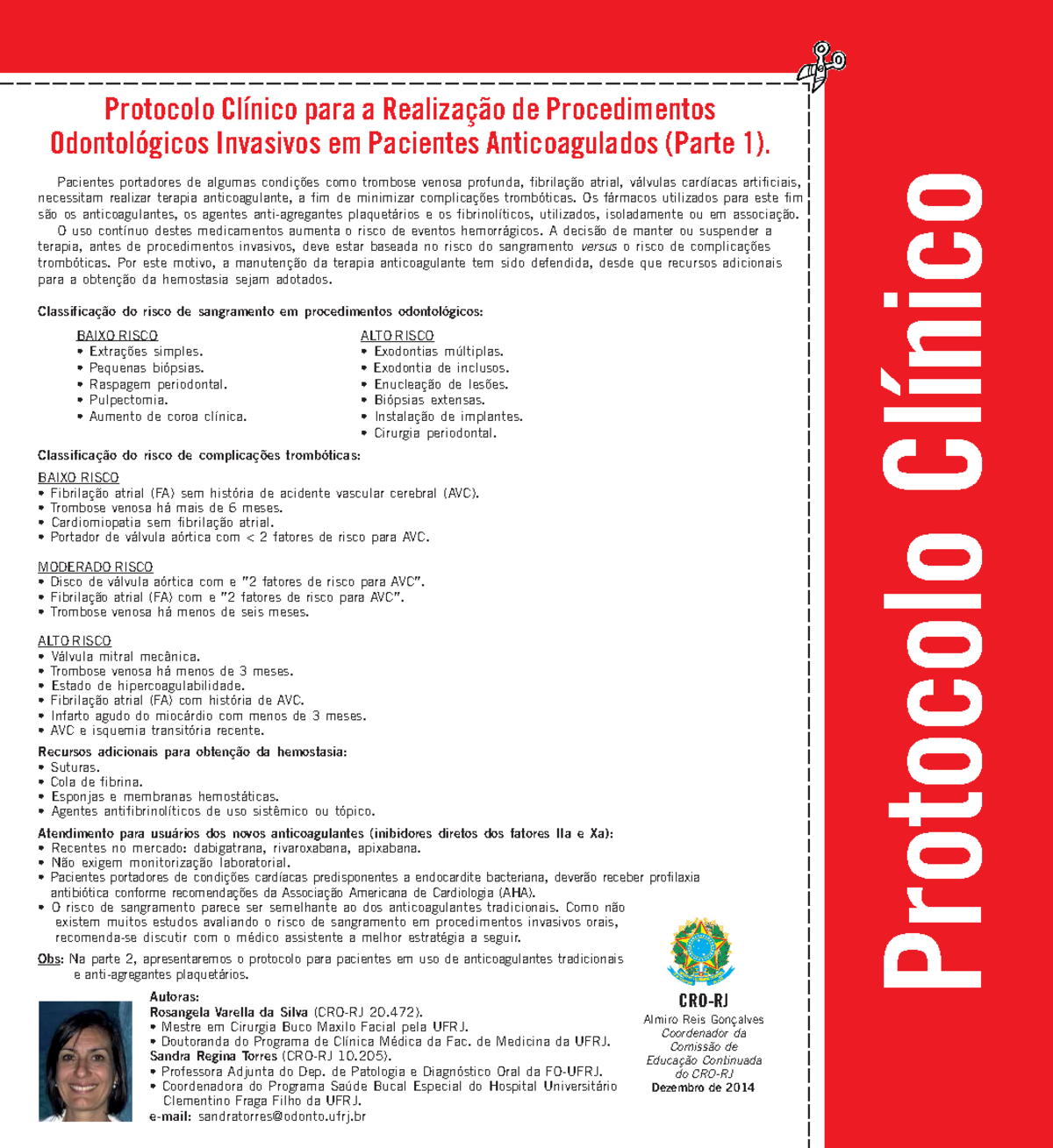 Protocolo clinico atendimento paciente anticoagulado - Protocolo ...