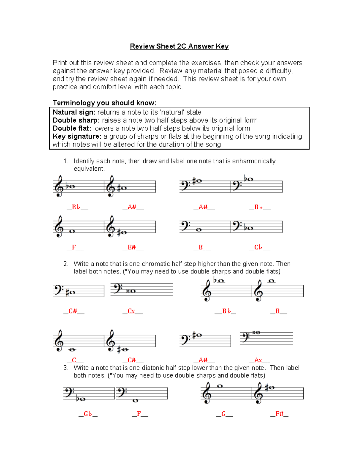 Review Sheet 2C Answer Key - Review Sheet 2C Answer Key Print out this ...