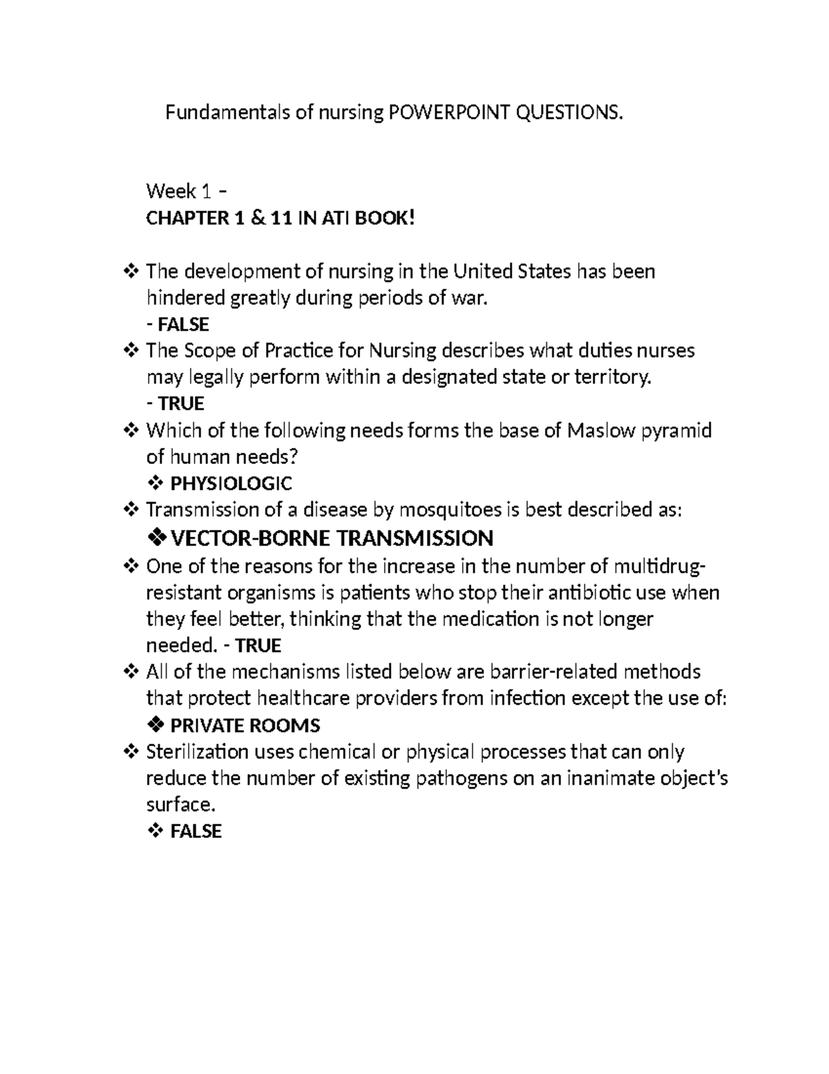 Funds powerpoint questions - Fundamentals of nursing POWERPOINT ...