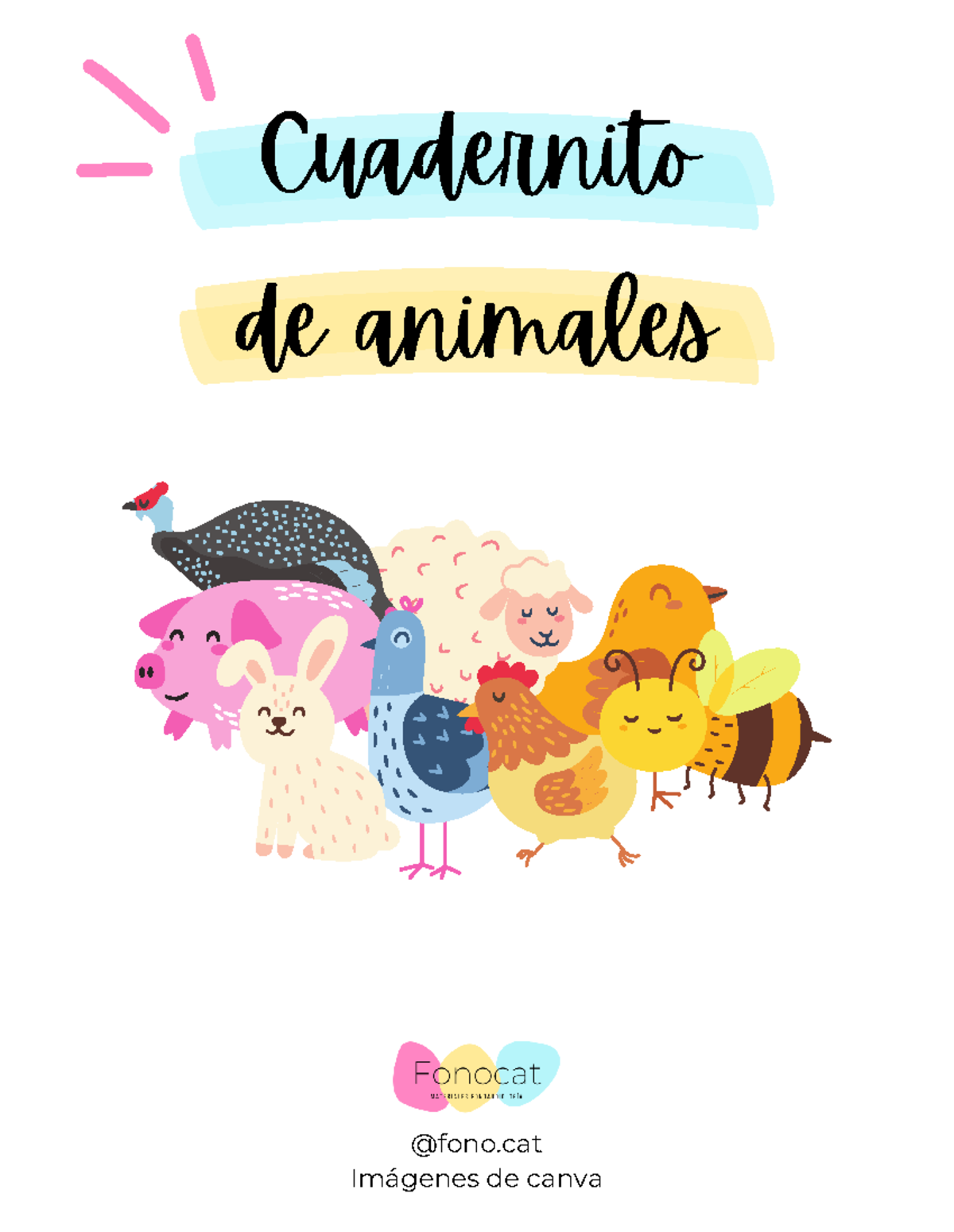 Cuadernito de animales - Cuadernito de animales @fono Imágenes de canva ...