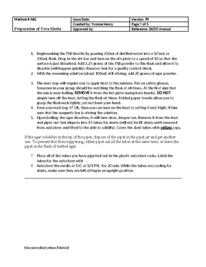 SOP for week #11 Quiz Sections 701,702,706 - Write an SOP for BI-321 ...