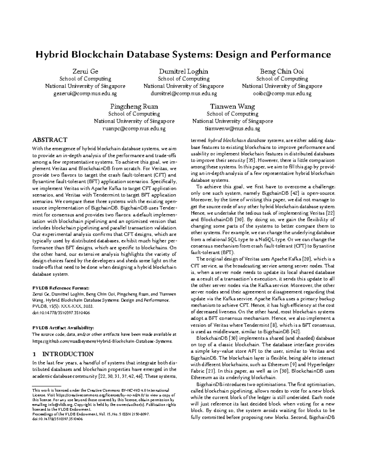 Block chain database system IEEE Paper - Hybrid Blockchain Database ...