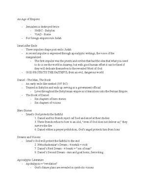 REL 101 Final Exam Study Guidance - REL 101 Final Exam Study Guidance ...