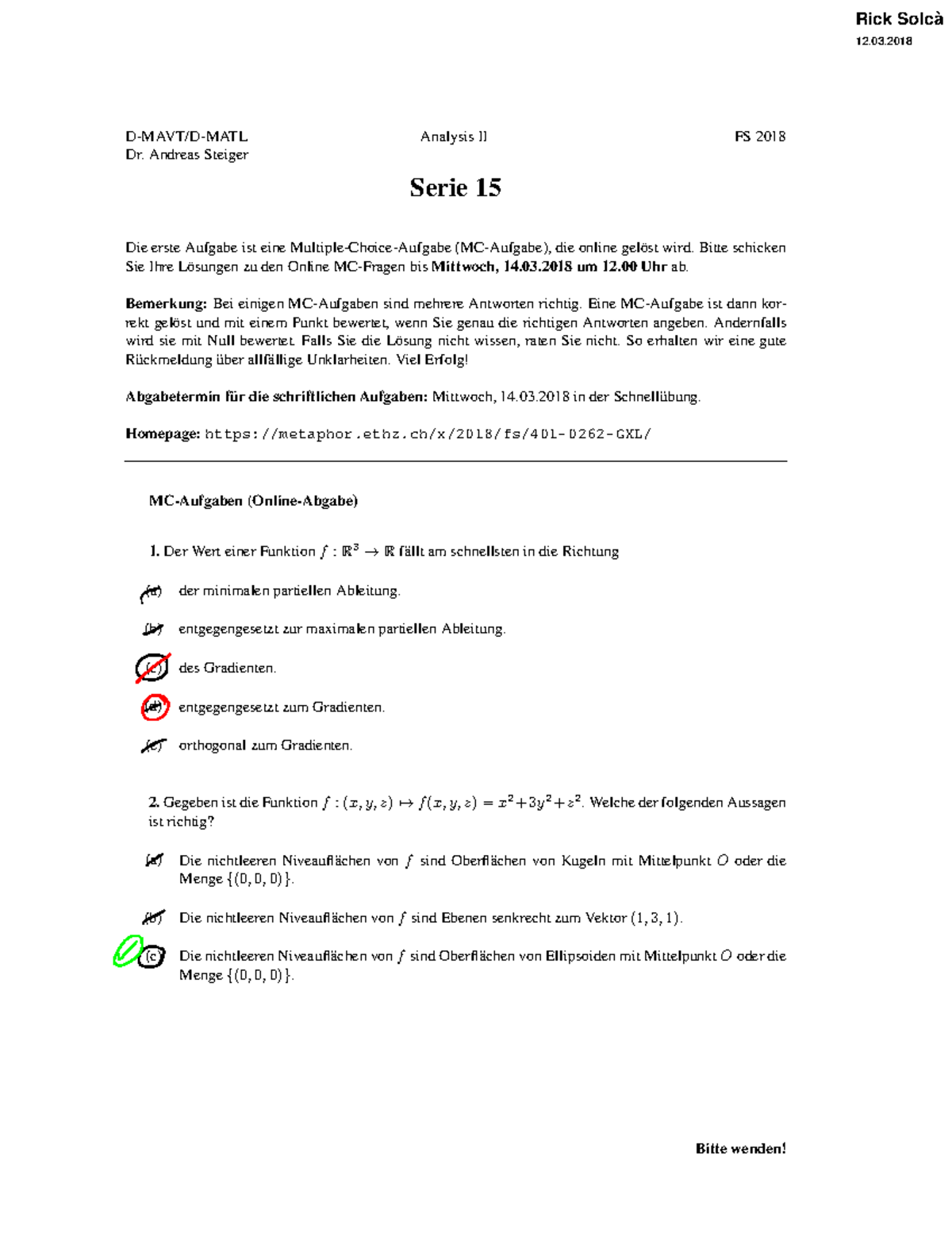 Analysis - Wintersemester - D-MAVT/D-MATLDr. Andreas Steiger Analysis ...