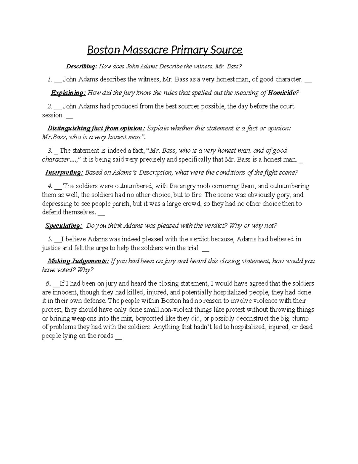 Boston Massacre Primary Source - Boston Massacre Primary Source ...