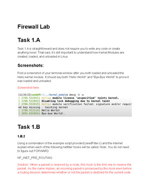 Lab-1 Clickjacking Lab - Clickjacking Lab Task 1 Screenshots: Post Screenshots or copy the code ...